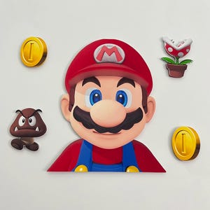 Mario Cake Topper, Mario Party, Mario Birthday Cake, Mario Party ...