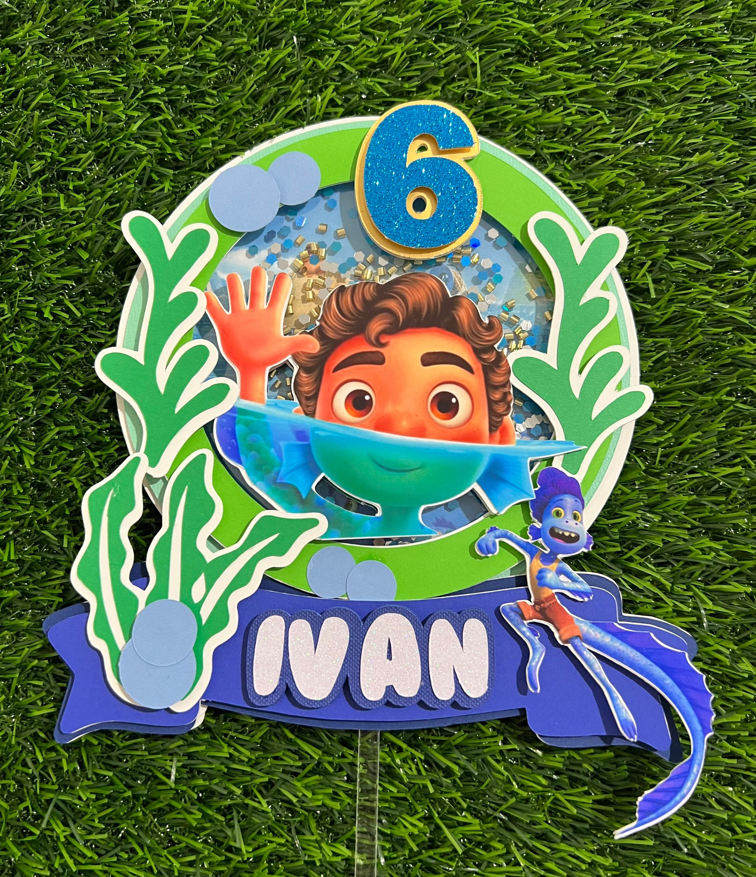 Luca Cake Topper Luca Birthday Cake Topper Cake Topper Cake - Etsy España