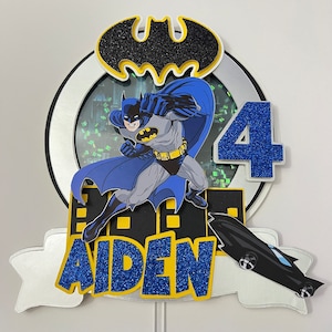 Batman Cake Topper, Batman, Cake Topper, Birthday Cake Topper, Batman ...