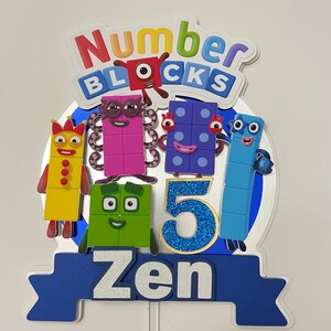 Number Blocks Cake Topper, Number Blocks, Number Blocks Party, Number ...