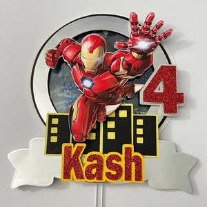 Iron Man Cake Topper, Iron Man Cake Topper Birthday, Iron Man Party ...