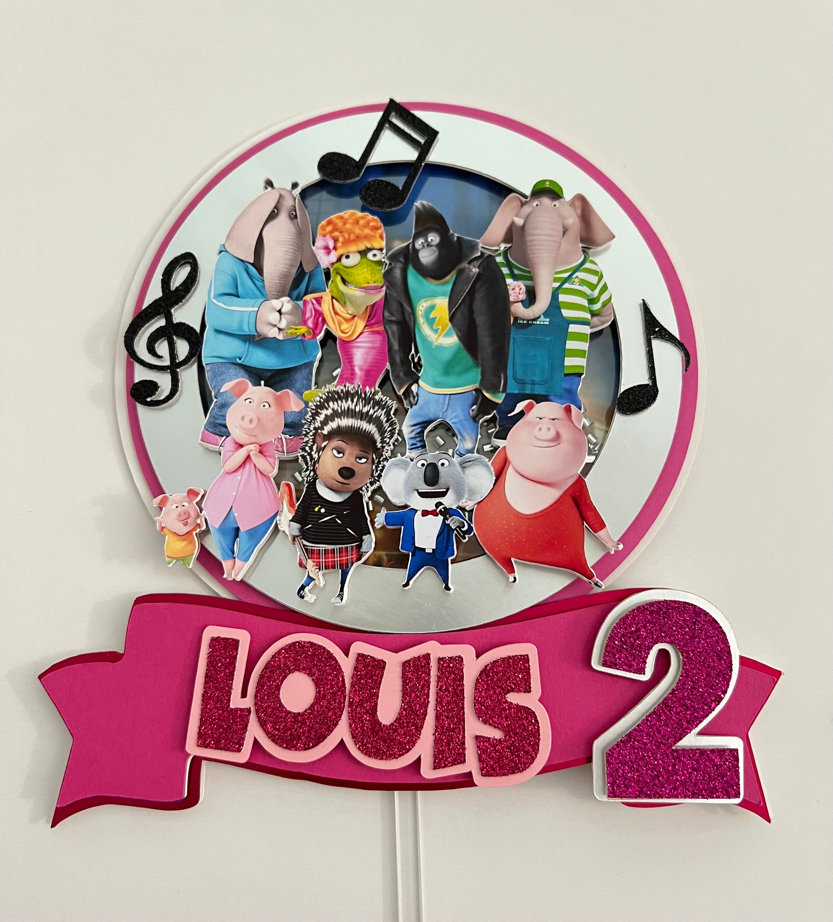 Sing Cake Topper, Cake Topper, Sing Party, Topper, Birthday Cake Topper ...