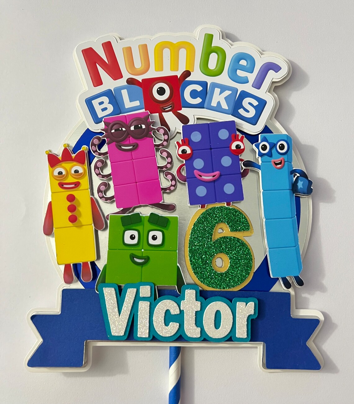 Number Blocks Cake Topper Number Blocks Number Blocks Party - Etsy