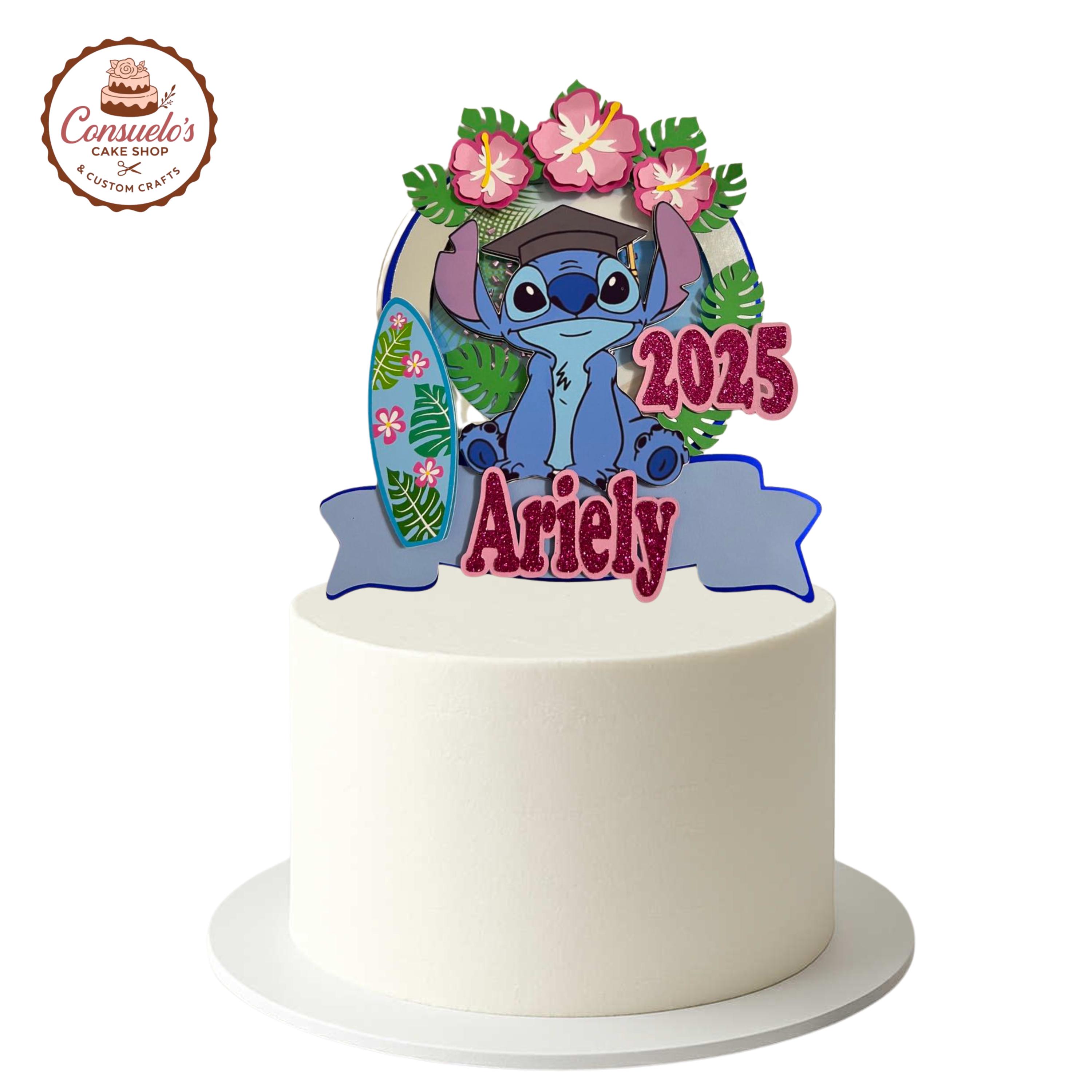 Graduate Stitch Cake Topper, Stitch Graduation, Stitch Graduation Party ...