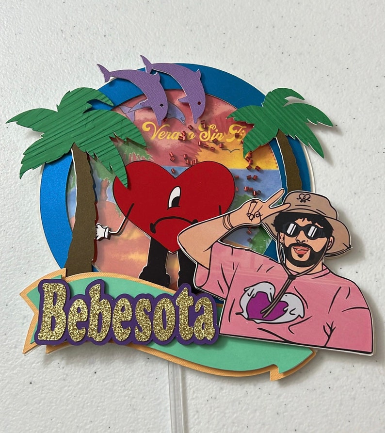 Bad Bunny Cake Topper Un Verano Sin Ti Birthday Cake Topper - Etsy España