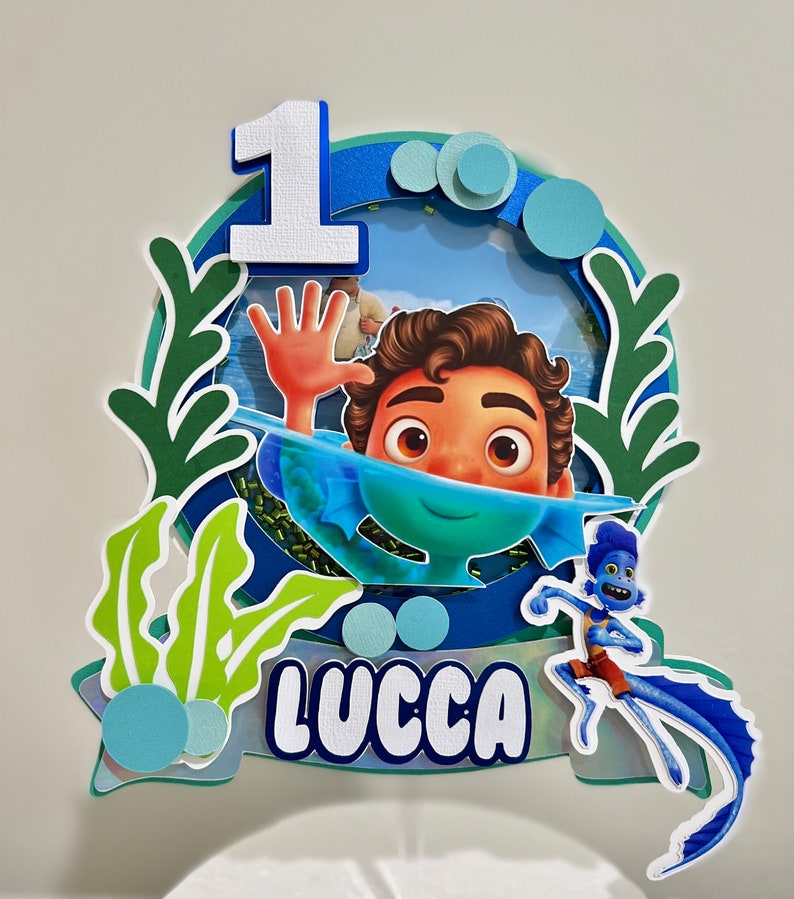 Luca Cake Topper Luca Birthday Cake Topper Cake Topper Cake | Etsy España