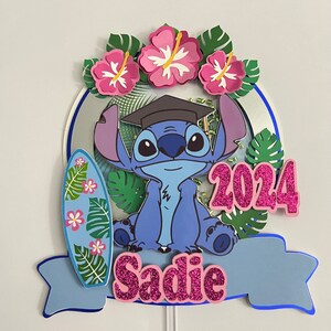 Graduate Stitch Cake Topper, Stitch Graduation, Stitch Graduation Party ...