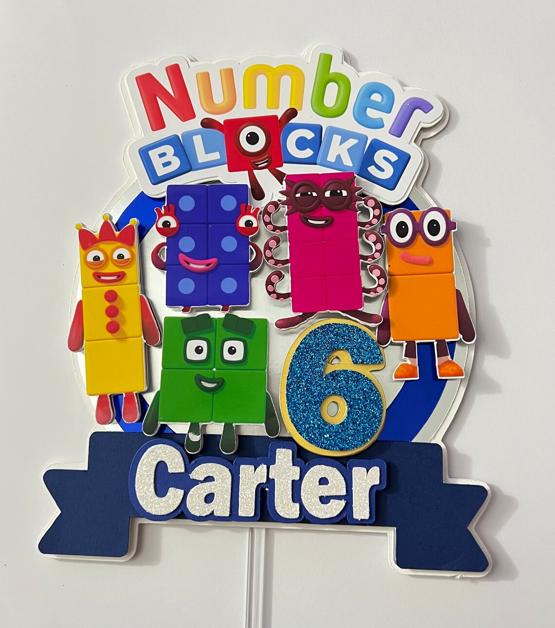 Number Blocks Cake Topper Number Blocks Number Blocks Party - Etsy