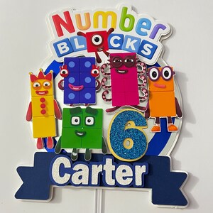 Number Blocks Cake Topper Number Blocks Number Blocks Party - Etsy
