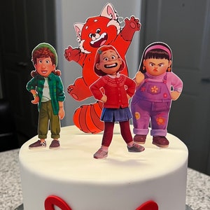 Turning Red Cake Topper, Turning Red Party Supplies, Turning Red Party ...