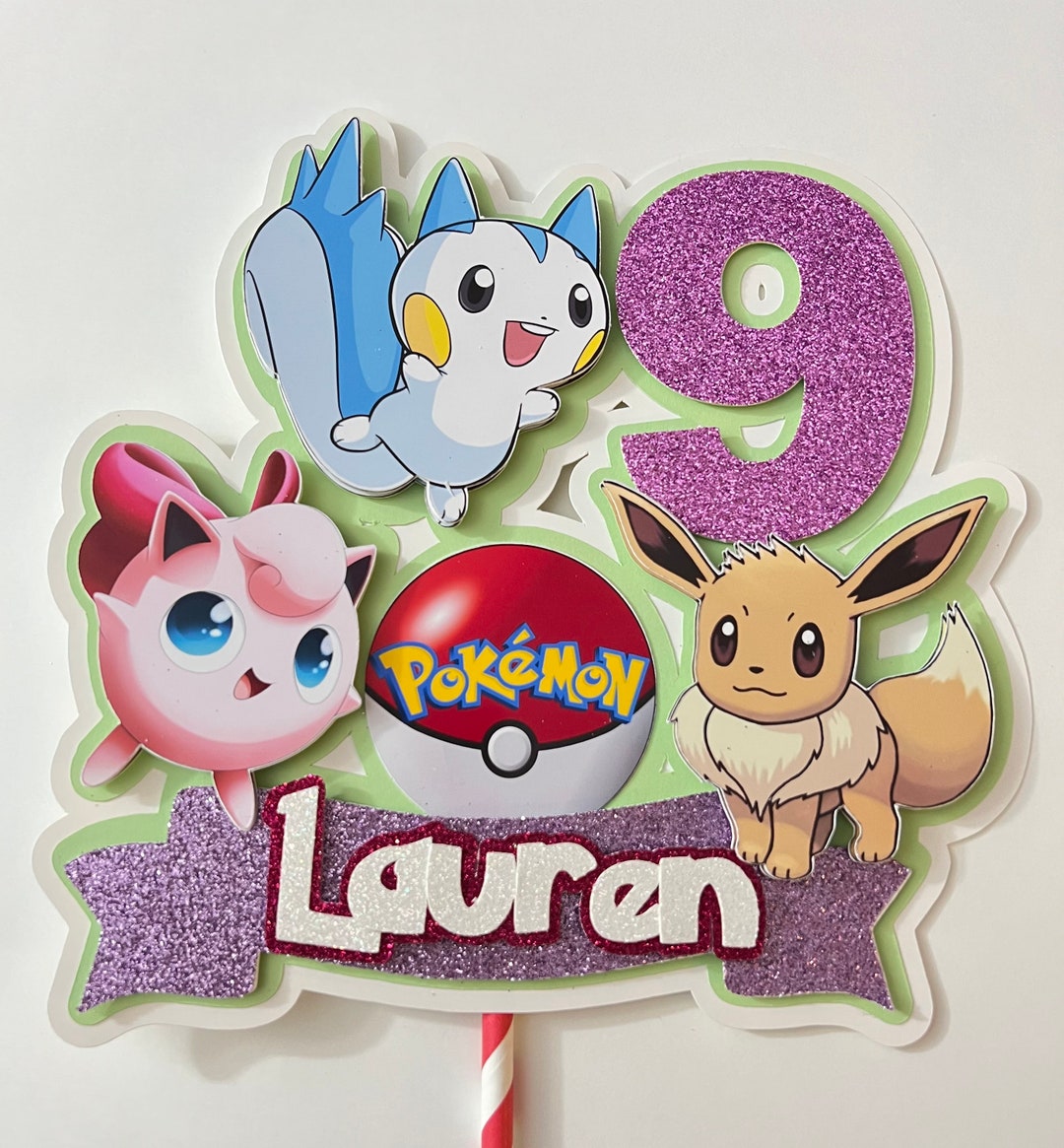 Pokemon Cake Topper Pokémon Birthday Cake Topper Topper - Etsy