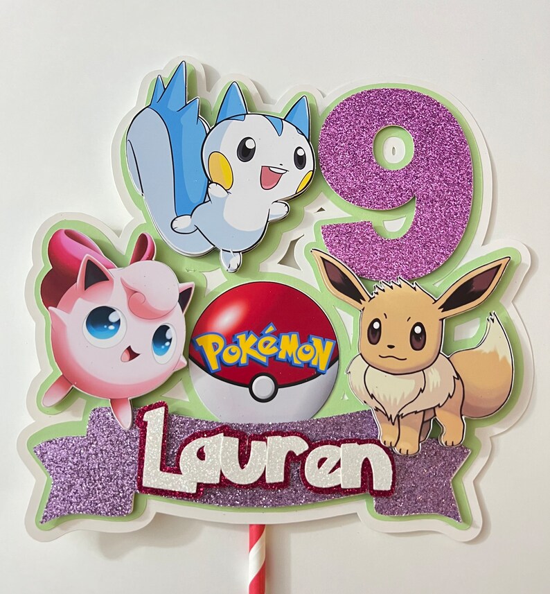 Pokemon Cake Topper Pokémon Birthday Cake Topper Topper - Etsy