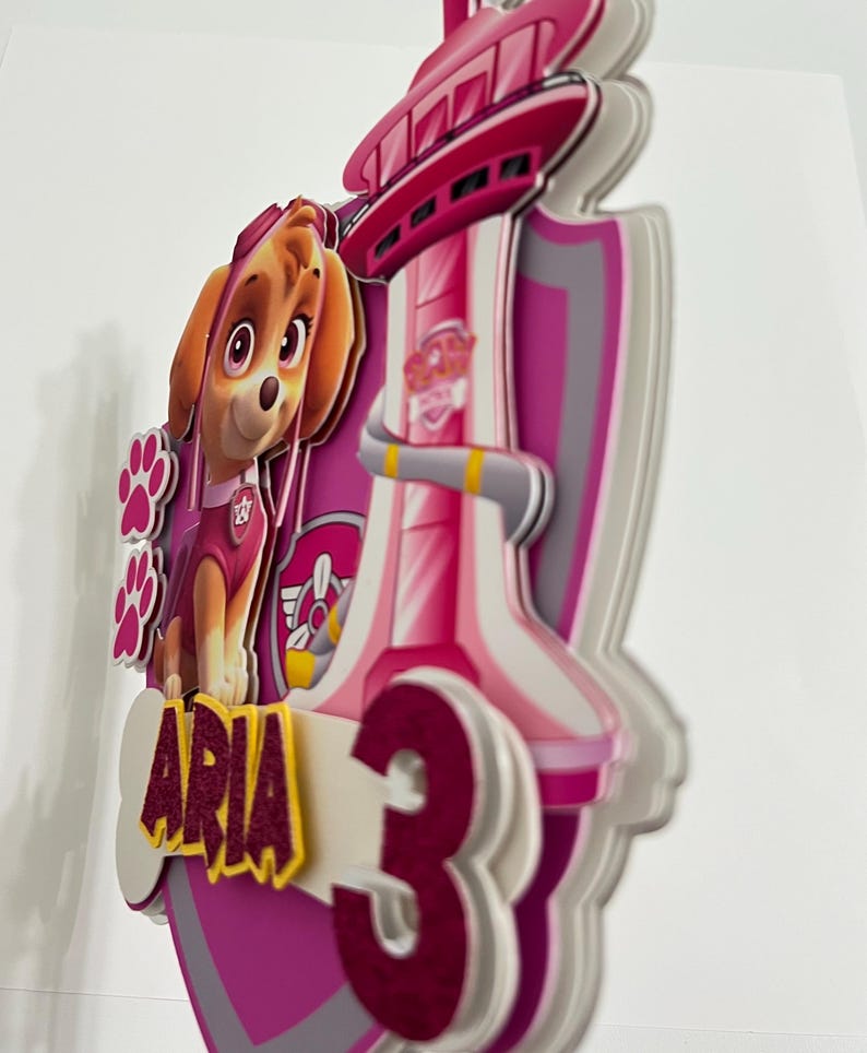 Skye Cake Topper, Skye Party Birthday, Skye Birthday, Skye Theme, Skye ...