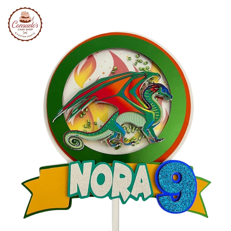 Dragon Cake Topper, Birthday Cake Topper, Cake Topper Shaker, Dragon ...