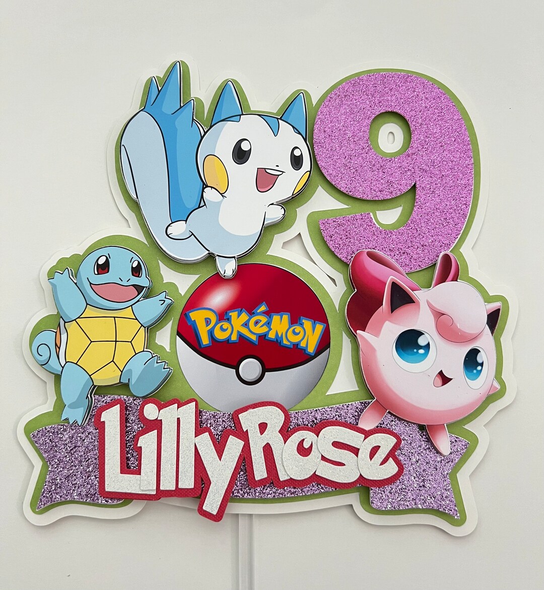 Pokémon Cake Topper, Pokémon Birthday Girls, Pokémon Party Supplies ...