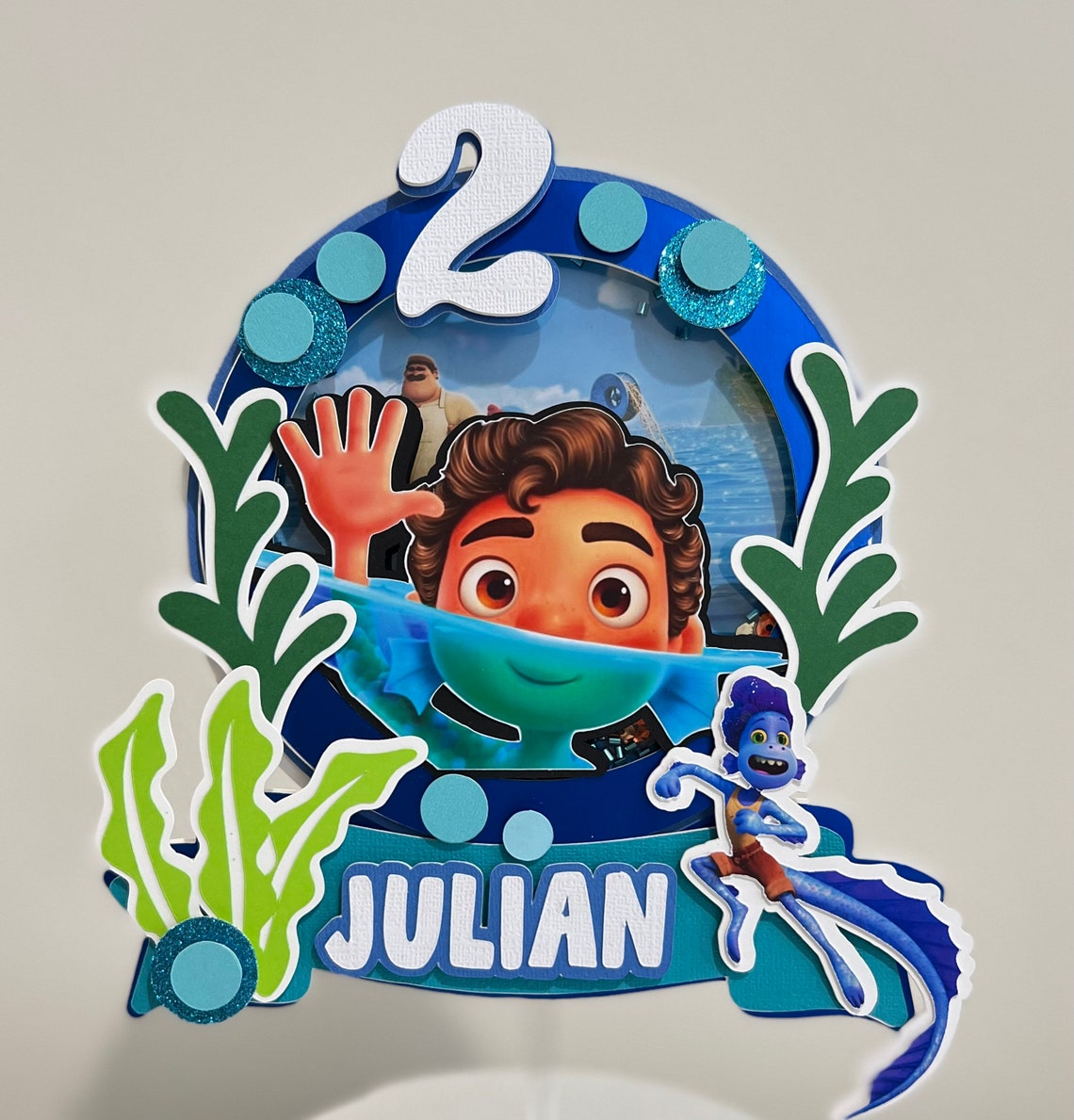 Luca Cake Topper Luca Birthday Cake Topper Cake Topper Cake | Etsy España