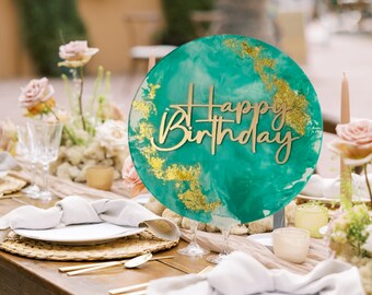 ABC Cake Topper, Acrylic Cake Topper, Acrylic Birthday Topper, Custom ...