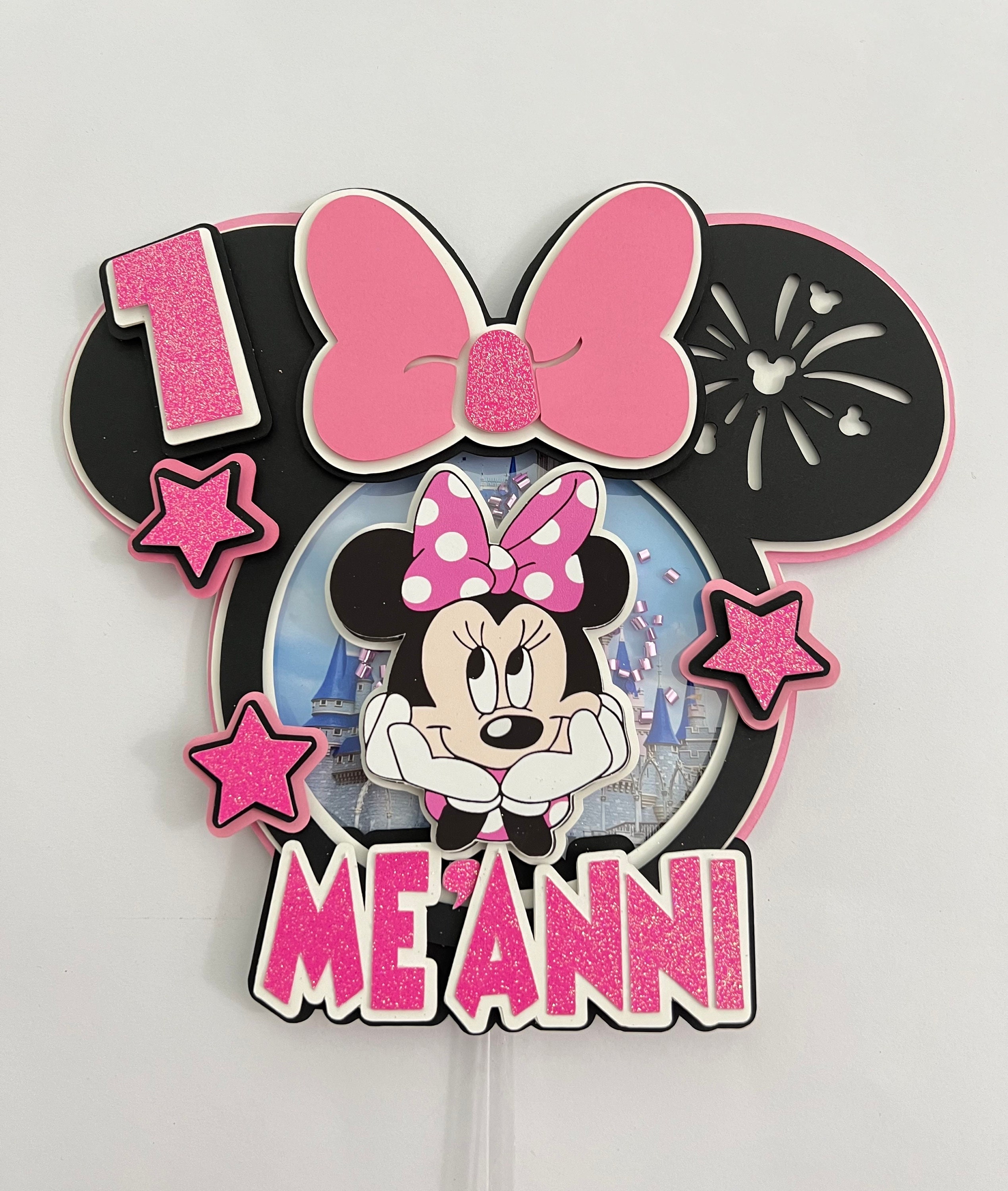 Minnie Cake Topper, Minnie Decoration, Minnie Party Supplies, Minnie ...