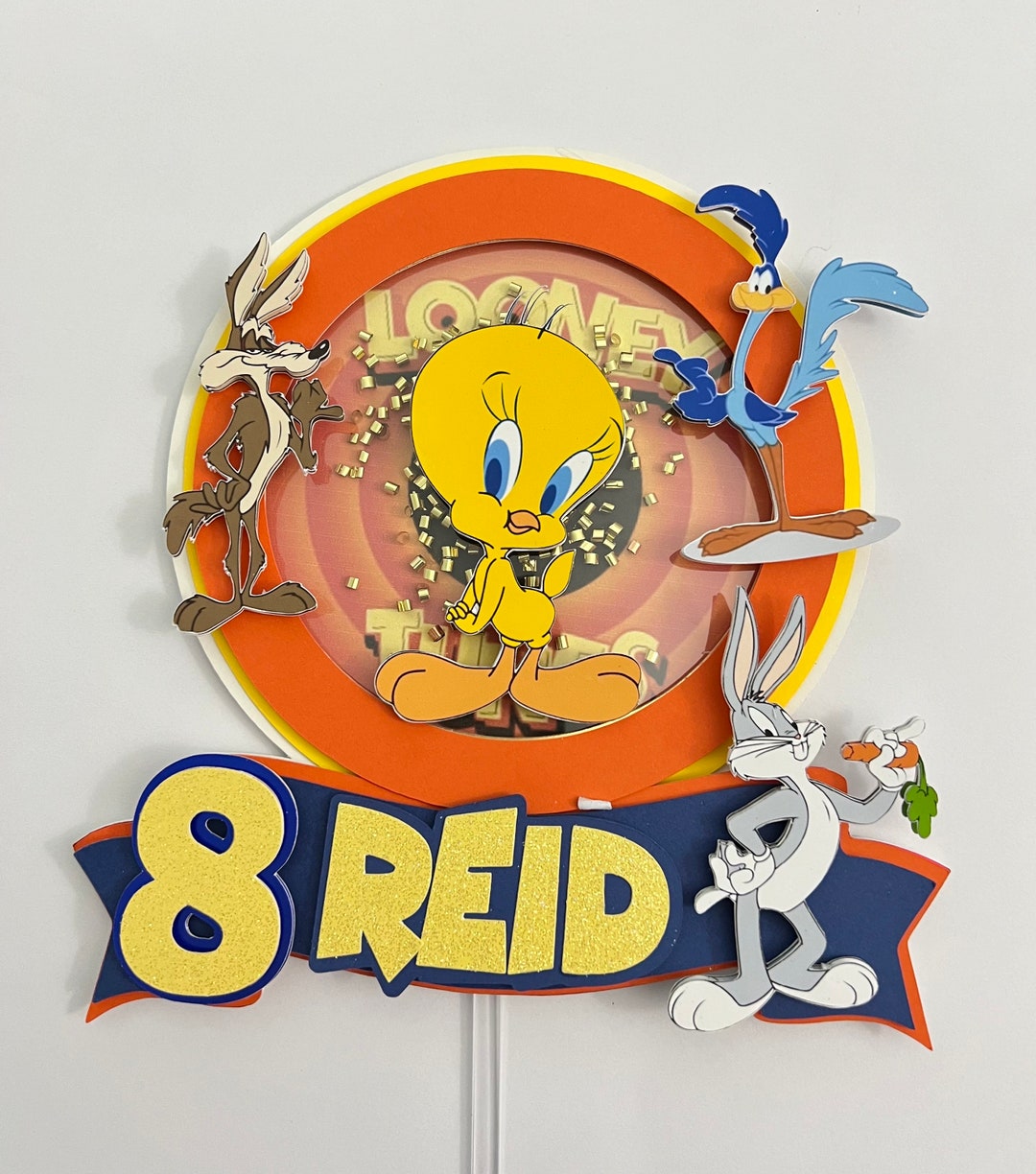 Looney Tunes Cake Topper, Birthday Cake Topper, Cake Topper, Looney ...