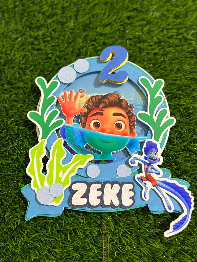 Luca Cake Topper Luca Birthday Cake Topper Cake Topper Cake - Etsy España