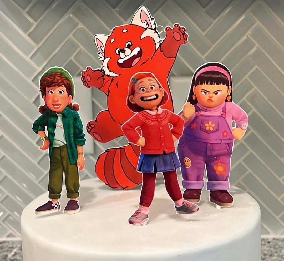 Turning Red Cake Topper, Turning Red Party Supplies, Turning Red Party ...