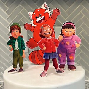 Turning Red Cake Topper, Turning Red Party Supplies, Turning Red Party ...