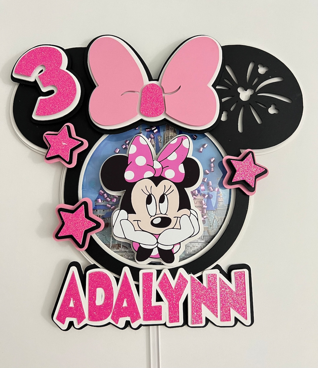 Minnie Cake Topper, Minnie Decoration, Minnie Party Supplies, Minnie ...