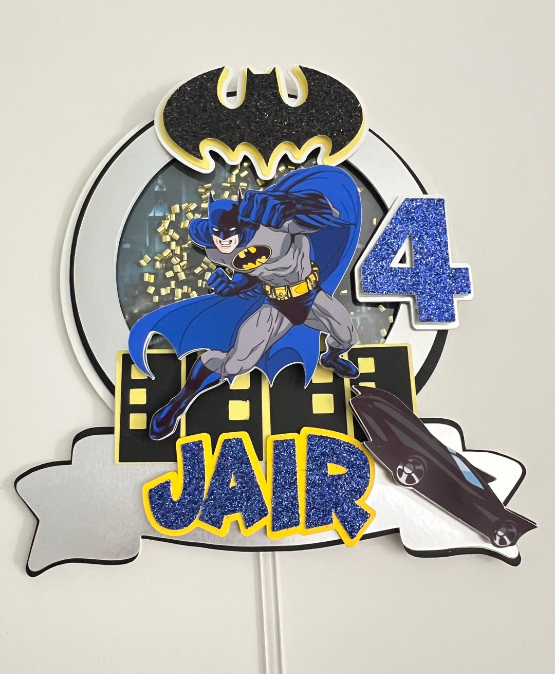 Batman Cake Topper, Batman, Cake Topper, Birthday Cake Topper, Batman ...