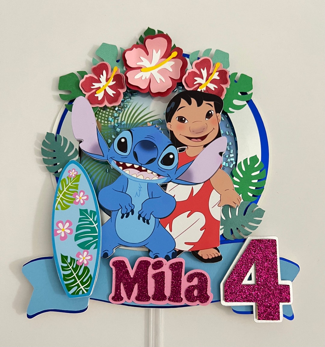 Stitch Cake Topper Stitch Birthday Stitch Party Cake Topper - Etsy