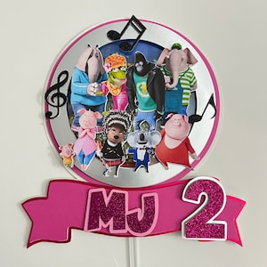 Sing Cake Topper, Cake Topper, Sing Party, Topper, Birthday Cake Topper ...
