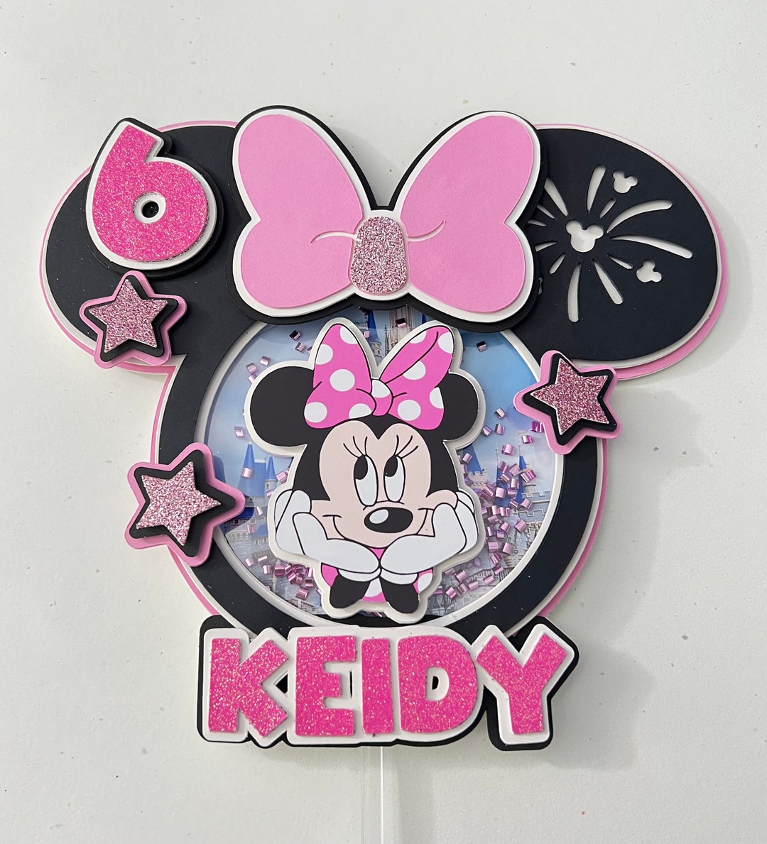 Minnie Cake Topper, Minnie Decoration, Minnie Party Supplies, Minnie ...