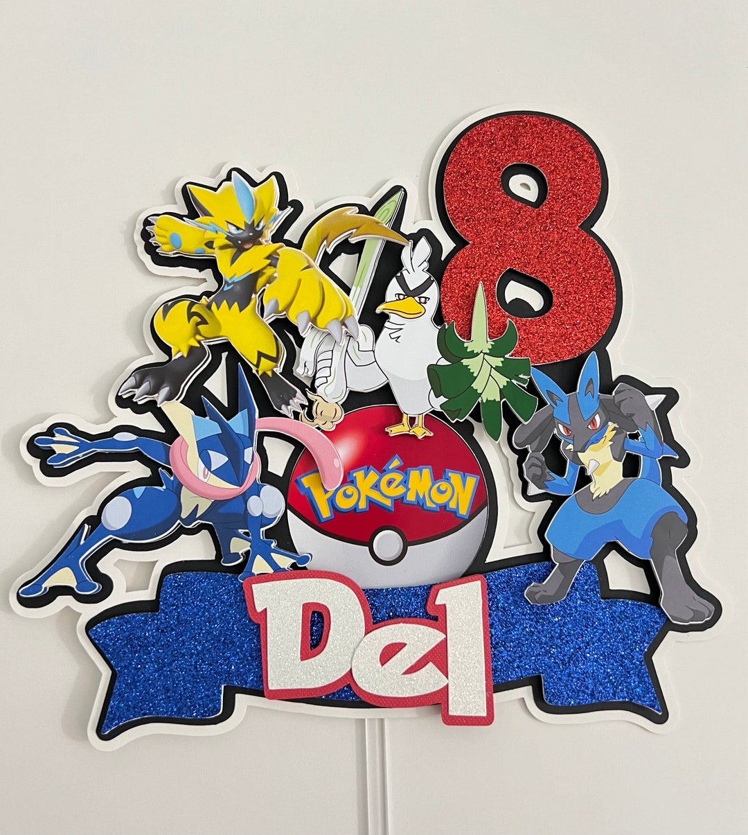 Pokémon Cake Topper, Pokémon Party Supplies, Pokémon Decorations ...