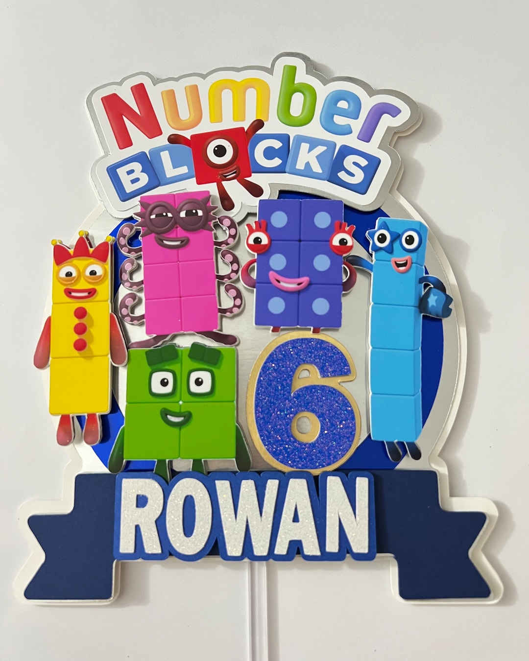Number Block Cake Topper Number Blocks Number Blocks Party - Etsy