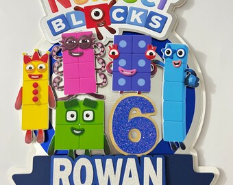 Numberblocks Edible Numberblocks Fondant Numberblocks Numberblocks Cake ...