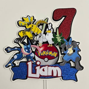 Pokémon Cake Topper, Pokémon Party Supplies, Pokémon Decorations ...