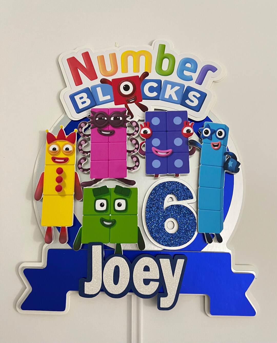 Number Blocks Cake Topper, Number Blocks, Number Blocks Party, Number ...