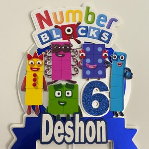 Number Blocks Cake Topper, Number Blocks, Number Blocks Party, Number ...