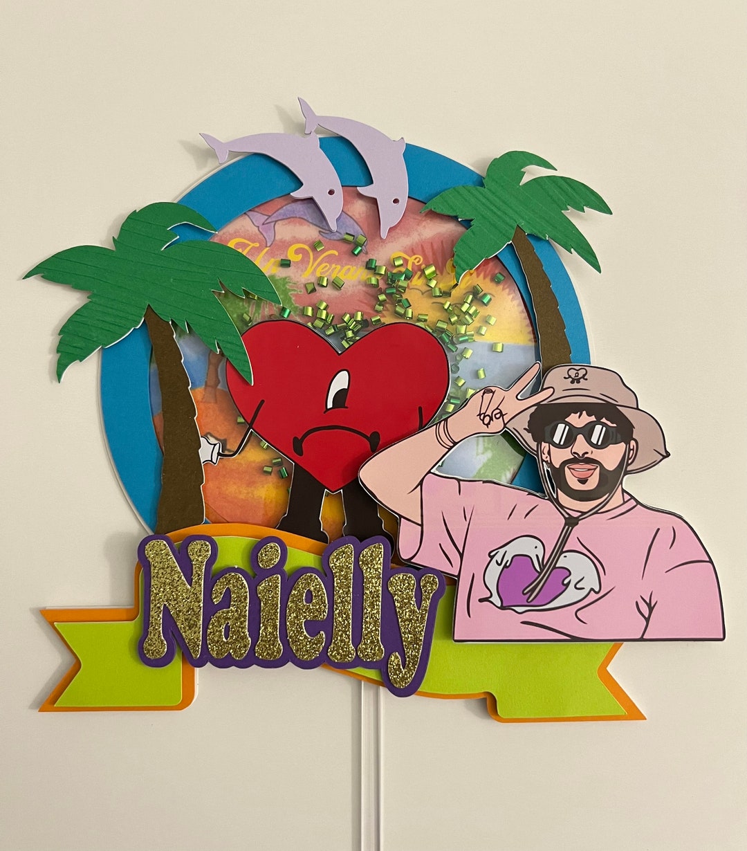Bad Bunny Cake Topper, Un Verano Sin Ti, Birthday Cake Topper, Cake ...