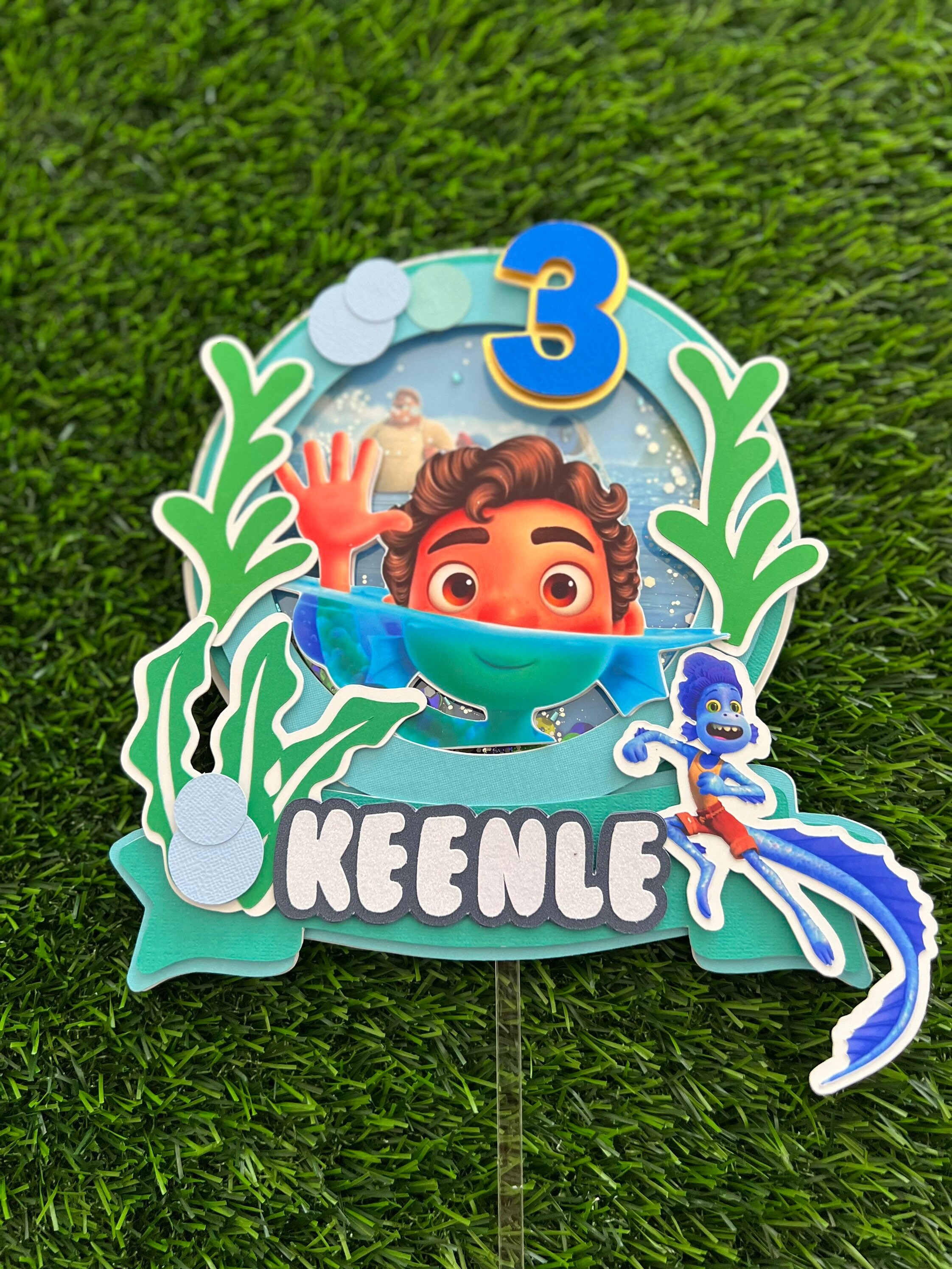 Luca Cake Topper Luca Birthday Cake Topper Cake Topper Cake - Etsy España