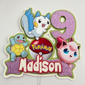Pokémon Cake Topper, Pokémon Birthday Girls, Pokémon Party Supplies ...