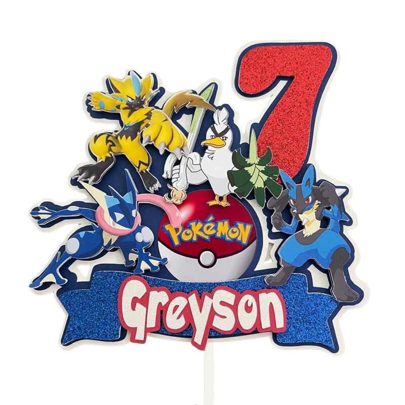 Pokemons Cake Topper - Etsy