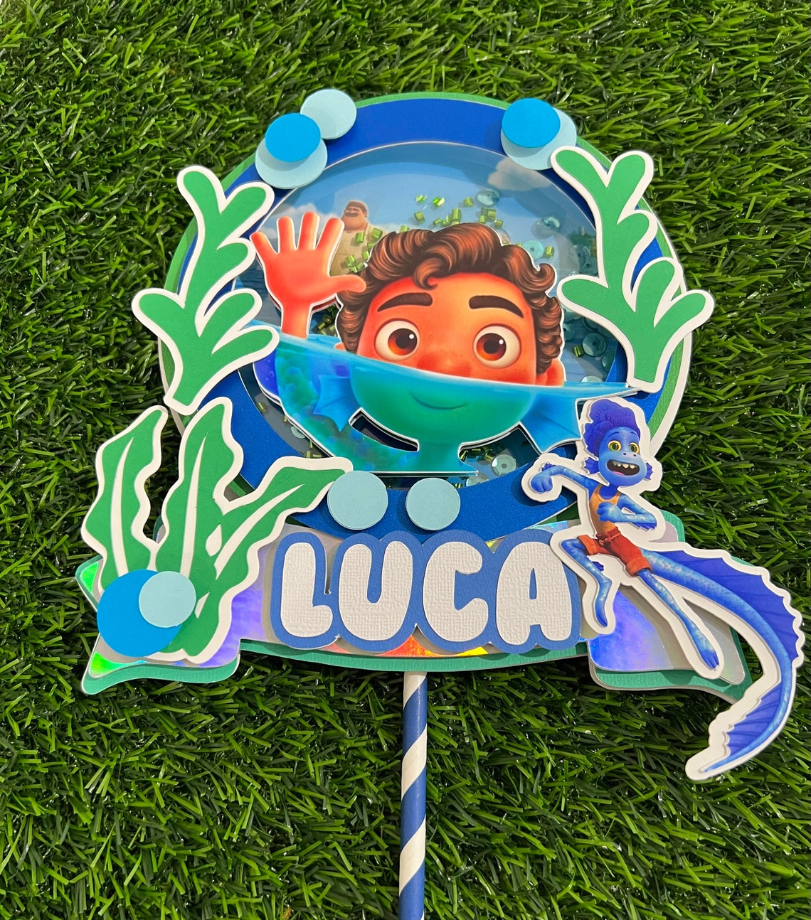 Luca Cake Topper Luca Birthday Cake Topper Cake Topper Cake | Etsy España
