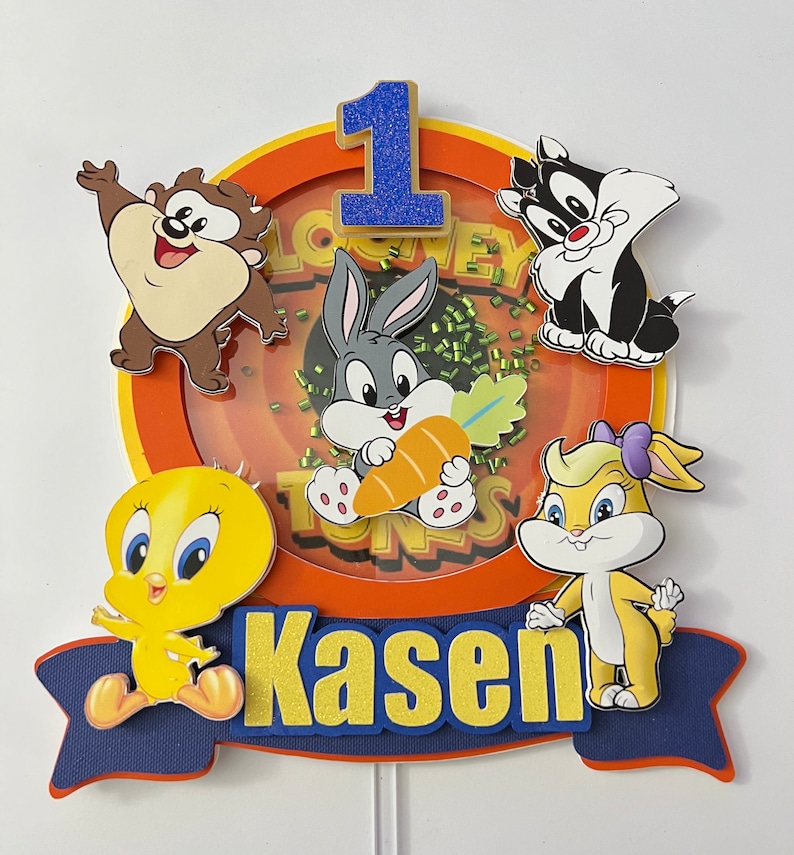 Looney Tunes Cake Topper, Looney Party Supplies, Baby Looney Tunes ...