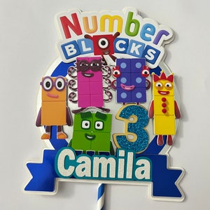 Number Blocks Cake Topper Number Blocks Number Blocks Party - Etsy