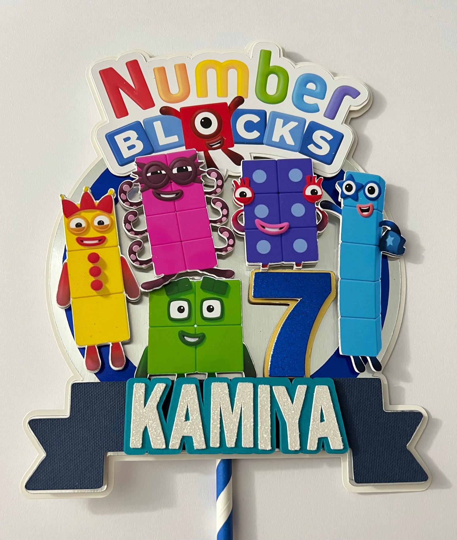 Number Blocks Cake Topper Number Blocks Number Blocks Party - Etsy