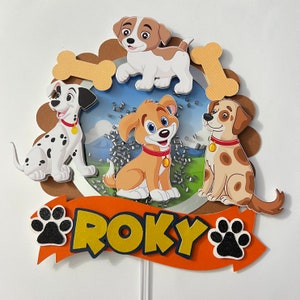 Dog Cake Topper, Birthday Cake Topper, Dog Topper, Animal Cake Topper ...