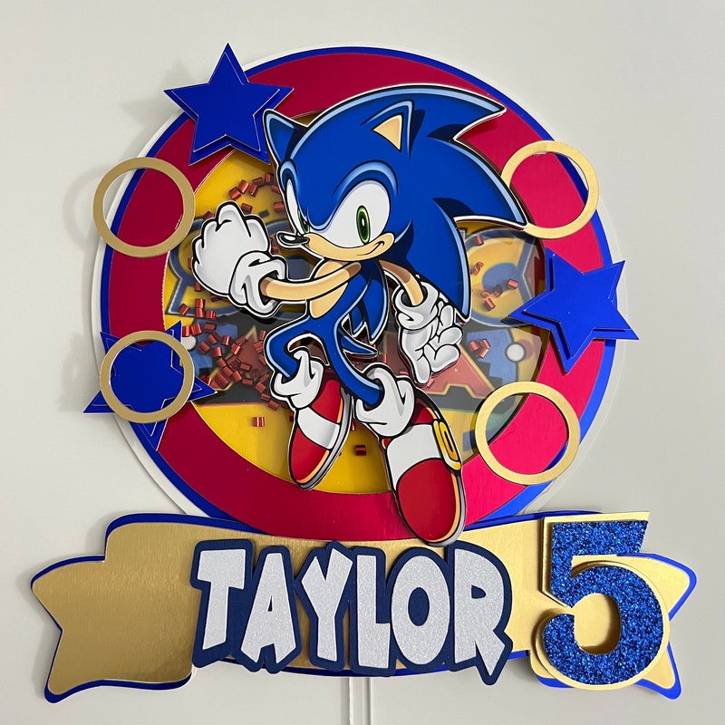 Sonic Cake Topper - Etsy