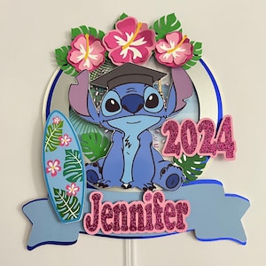 Graduate Stitch Cake Topper, Stitch Graduation, Stitch Graduation Party ...