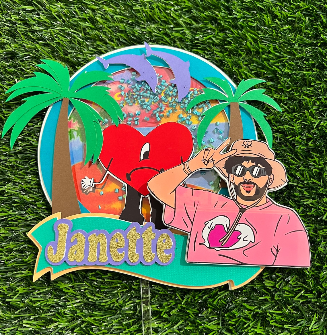 Bad Bunny Cake Topper Un Verano Sin Ti Birthday Cake Topper - Etsy España