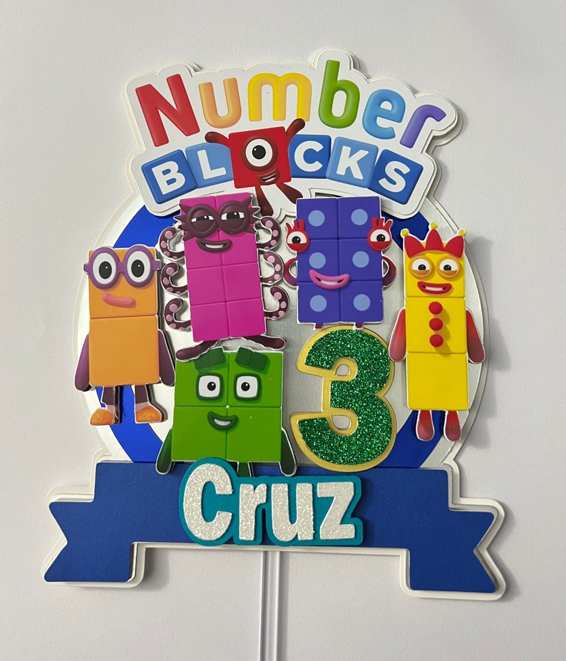 Number Blocks Cake Topper Number Blocks Number Blocks Party - Etsy
